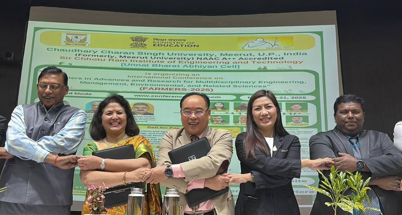 Konlanna : ม.แม่โจ้ MOU มหา'ลัย อินเดีย สร้างเครือข่ายสถาบันการศึกษา